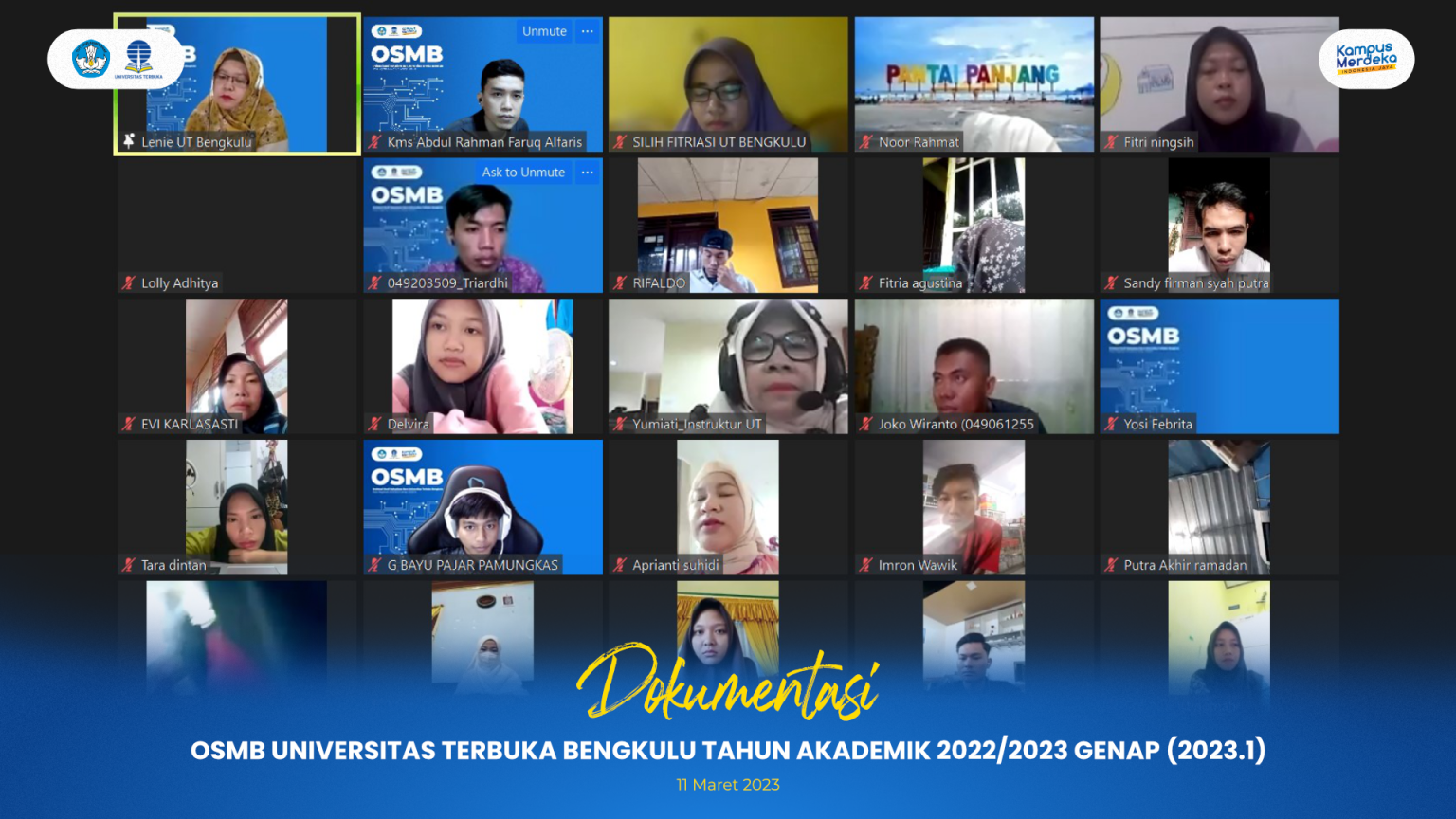 OSMB UNIVERSITAS TERBUKA BENGKULU TAHUN AKADEMIK 2022/2023 GENAP (2023. ...